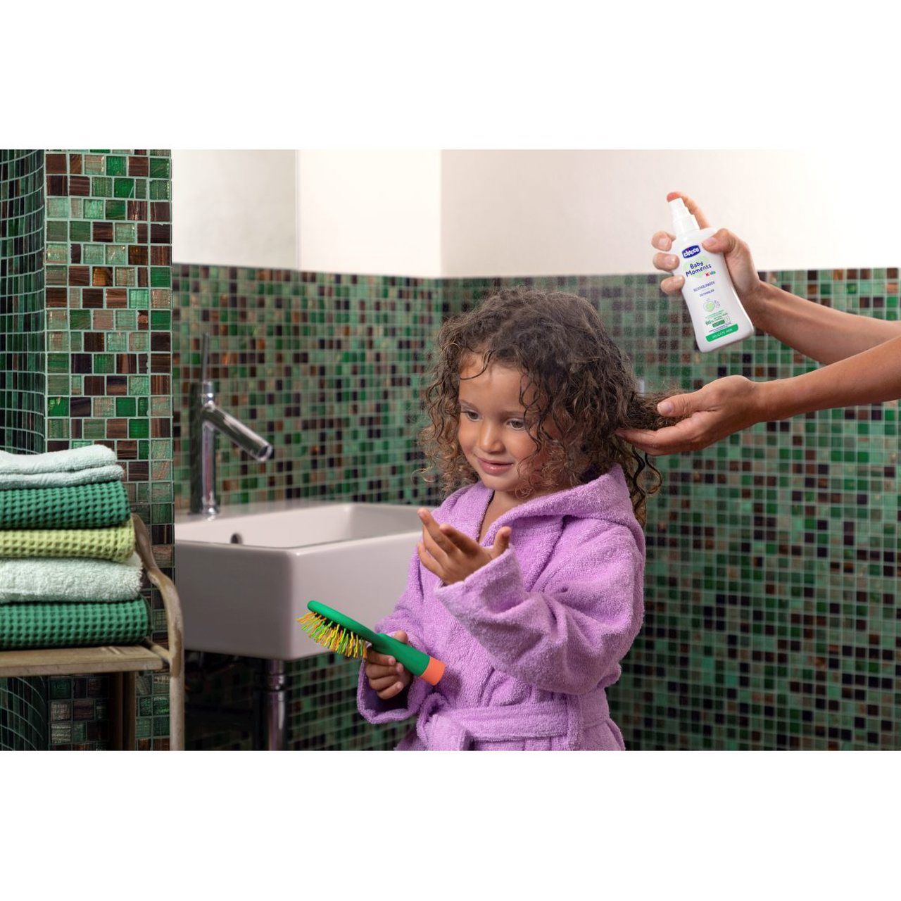 Solutie tip spray pentru par incurcat Chicco Baby Moments Kids, 0 luni+ ...