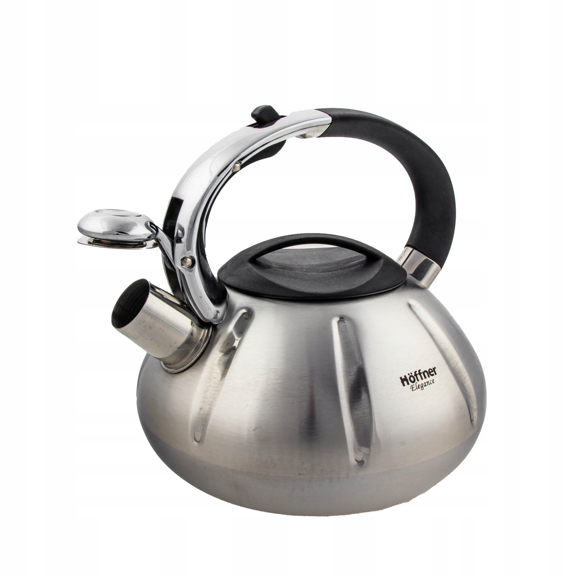 Fierbator cu fluier pe gaz, Otel, 2.5 litri, Argintiu - eMAG.ro