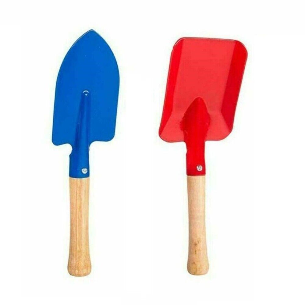 Set unelte de gradinarit pentru copii, Lopata si Sapa, lemn si metal ...