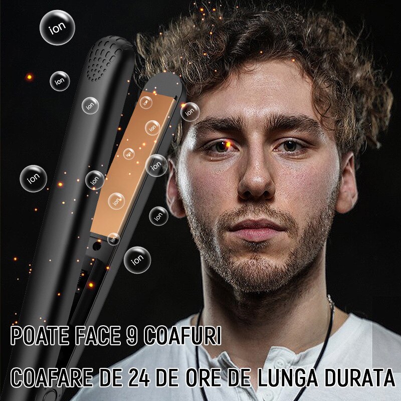 Placa de indreptat parul, Vaxiuja, Mini, Caldura rapida, Izolare ...