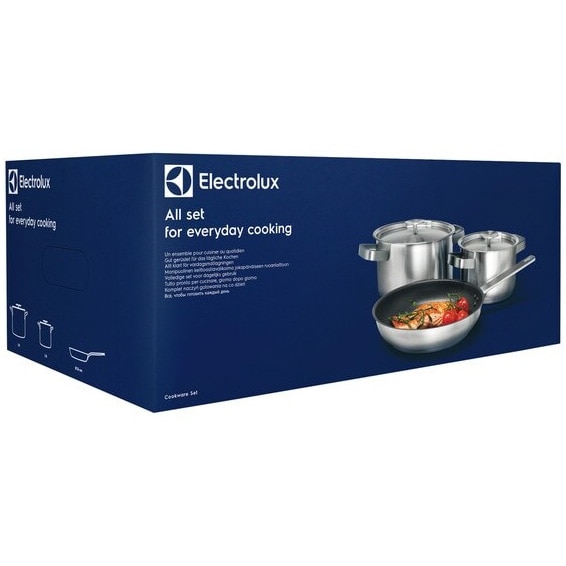 Set 3 vase inox Electrolux E3SS, compus din 5 piese - eMAG.ro