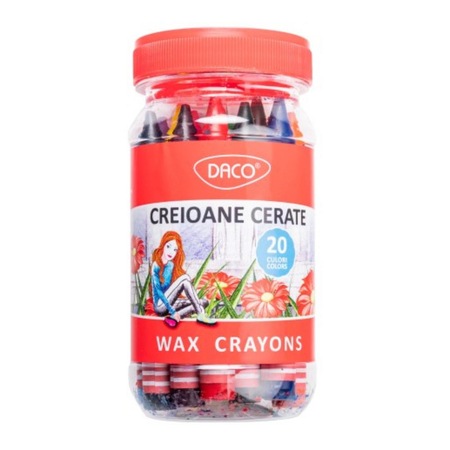 Creioane Colorate Cerate Daco, 20 Buc/Set - eMAG.ro