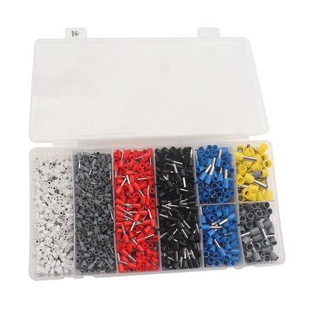 Set 1200 pini terminali, Zola®, pentru conductori electrici, ferule ...
