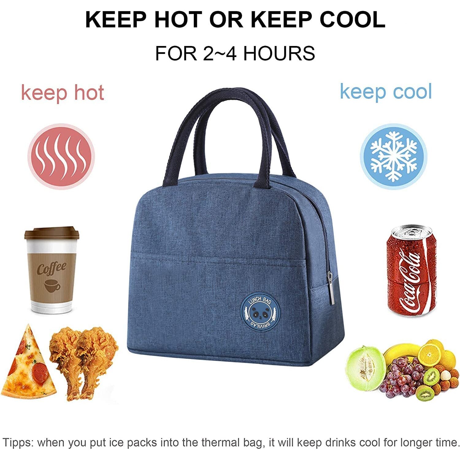 Geanta termoizolanta, Zola®, pentru pranz, cu maner de transport ...