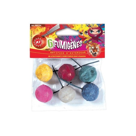 Mingi fumigene colorate, 6 bucati - eMAG.ro