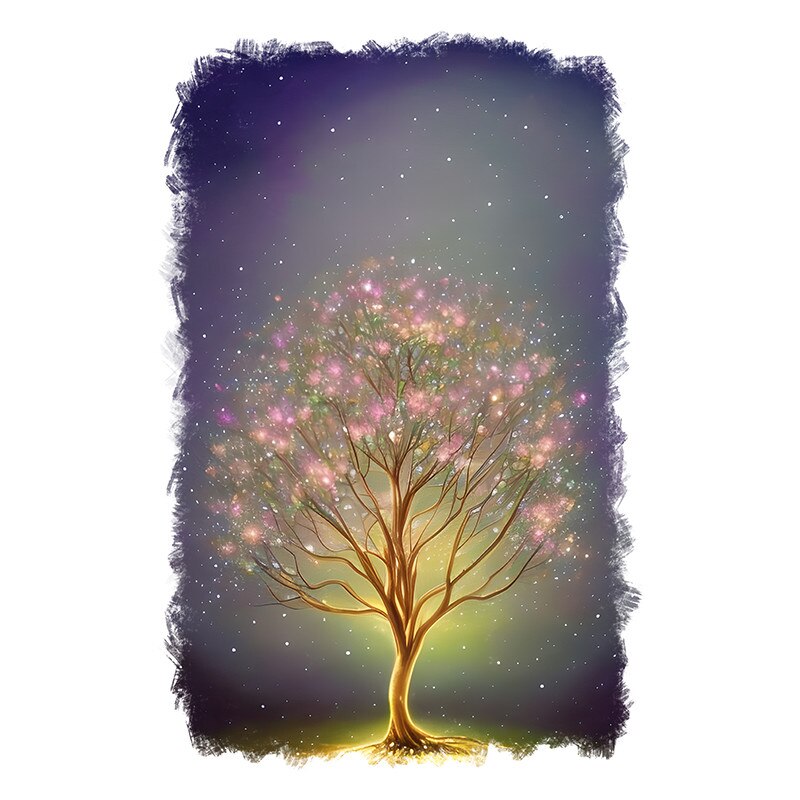 Sticker decorativ, Copac, Roz, 85 cm, 9884ST - eMAG.ro