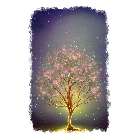 Sticker decorativ, Copac, Roz, 85 cm, 9884ST - eMAG.ro