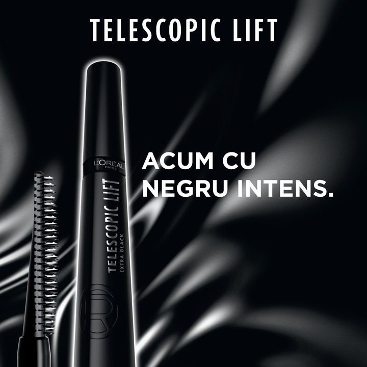 Mascara L'Oreal Paris Telescopic Lift Extra Black, 6.4 ml - eMAG.ro