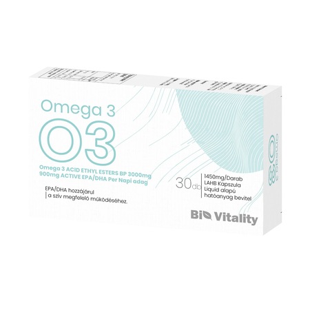 Хранителна добавка Omega 3, Bio Vitality, 30 броя капсули - eMAG.bg