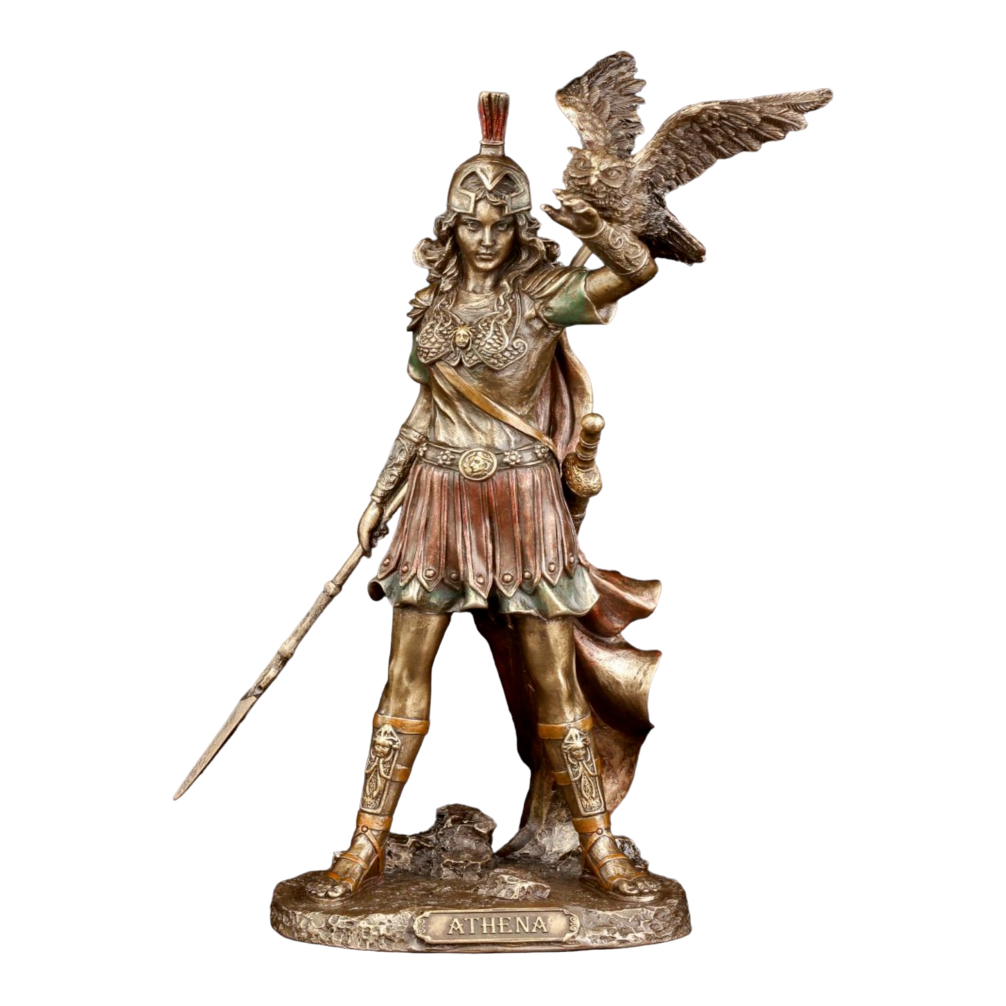 Figura de Atena Zeita Greaca cu Bufnita, Rasina, WU76947A4 - eMAG.ro