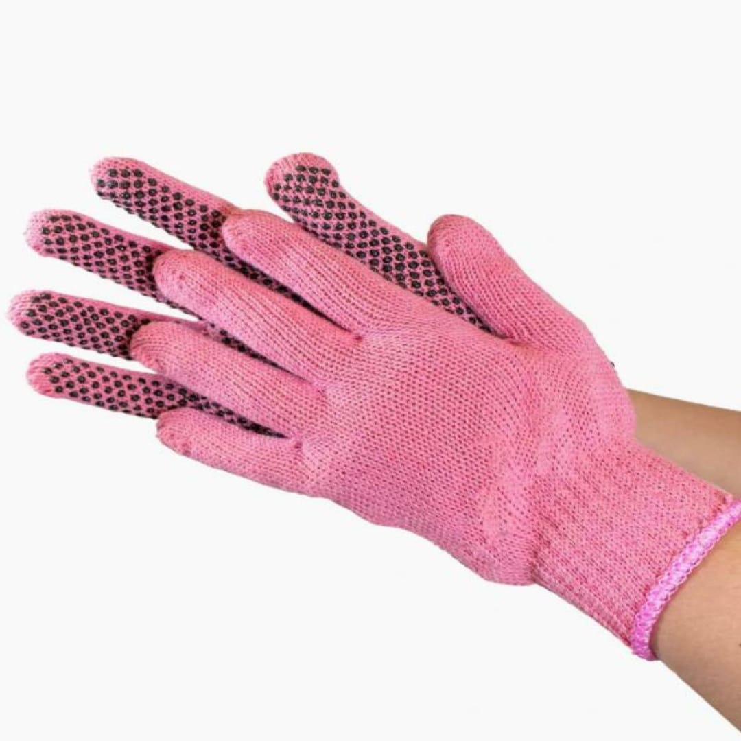 Set 2 Perechi de Manusi de gradinarit, bumbac, grip antialunecare cu ...