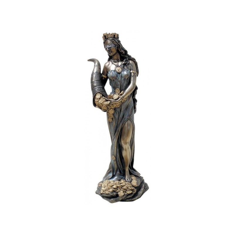 Statueta rasina si bronz, zeita Fortuna, 29cm - eMAG.ro