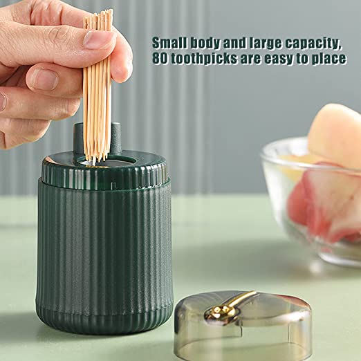 Set 3 dispensere de scobitori, Plastic, Verde/Rosu - eMAG.ro