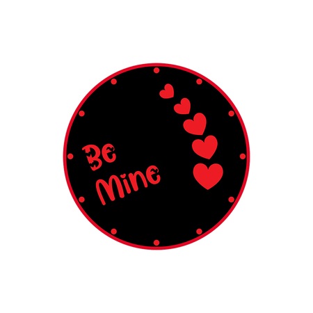 Sticker decorativ, Clock, Rosu, 60 cm, 7324ST - eMAG.ro