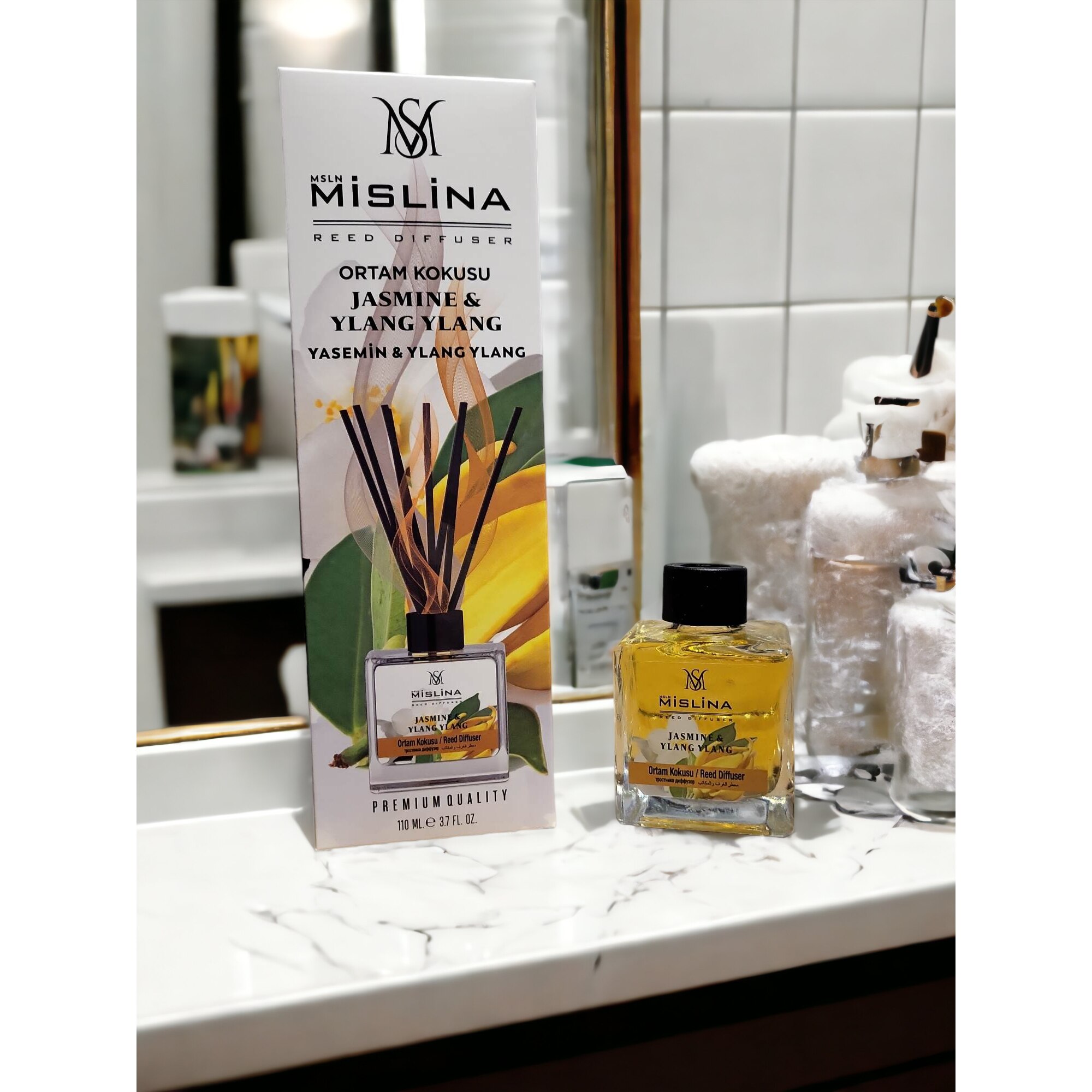 Odorizant de camera cu betisoare, 110 Ml iasomie & YlangYllang - eMAG.ro