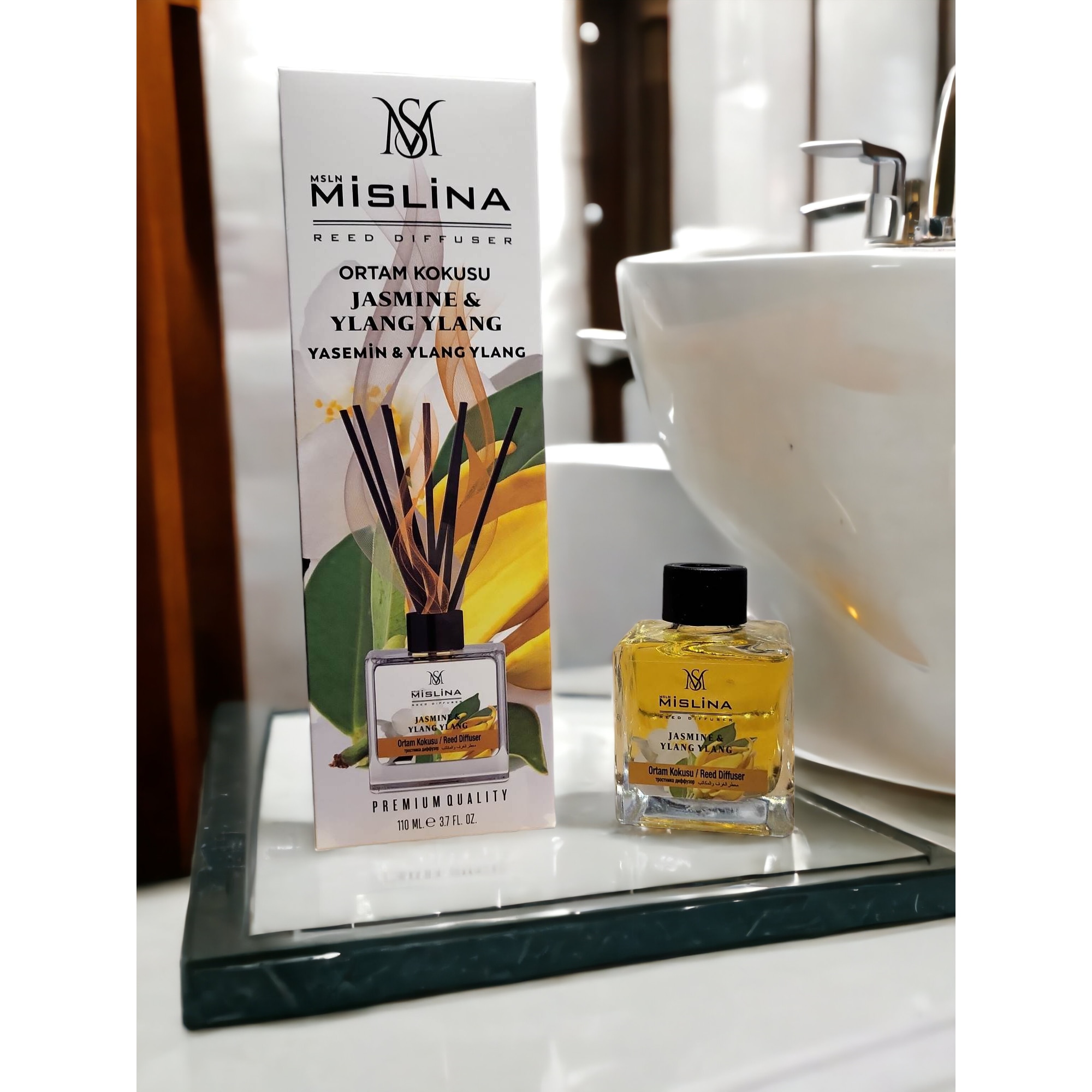 Odorizant de camera cu betisoare, 110 Ml iasomie & YlangYllang - eMAG.ro