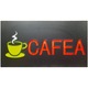Reclama luminoasa Ledstar, CAFEA, de exterior / interior, 44 x 24 cm ...