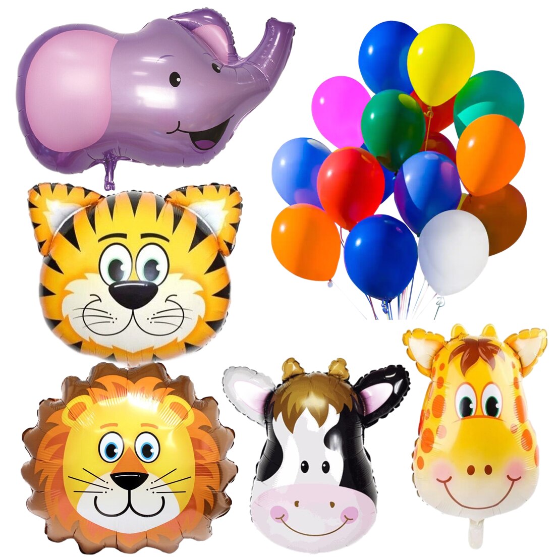 Set 35 baloane animalute 63.5cm, Ropet, petrecere aniversara pentru ...