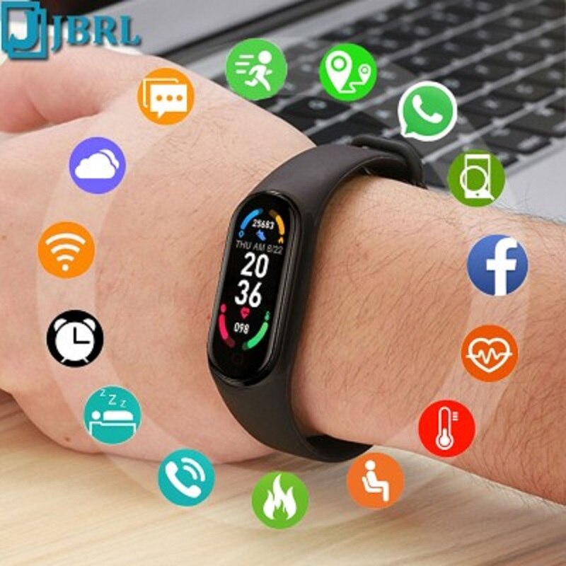 Bratara fitness unisex SmartACTIVE® M6, display oled, monitorizare somn, bluetooth, notificari ...