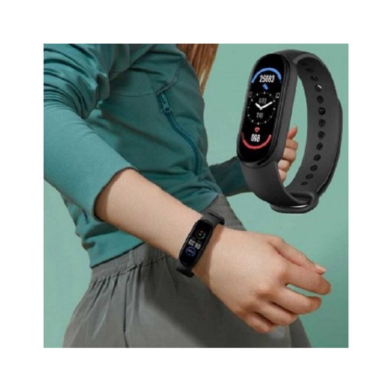 Bratara fitness unisex SmartACTIVE® M6, display oled, monitorizare somn, bluetooth, notificari ...