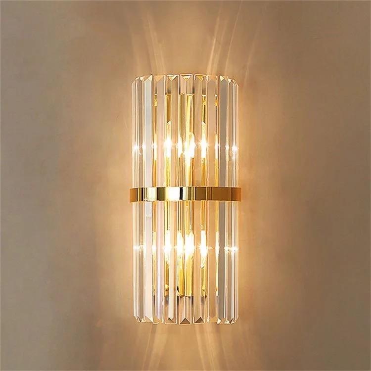 Aplica Crystal, 2xE14, corp aluminiu, decoruri cristal, 50x20x9cm - eMAG.ro