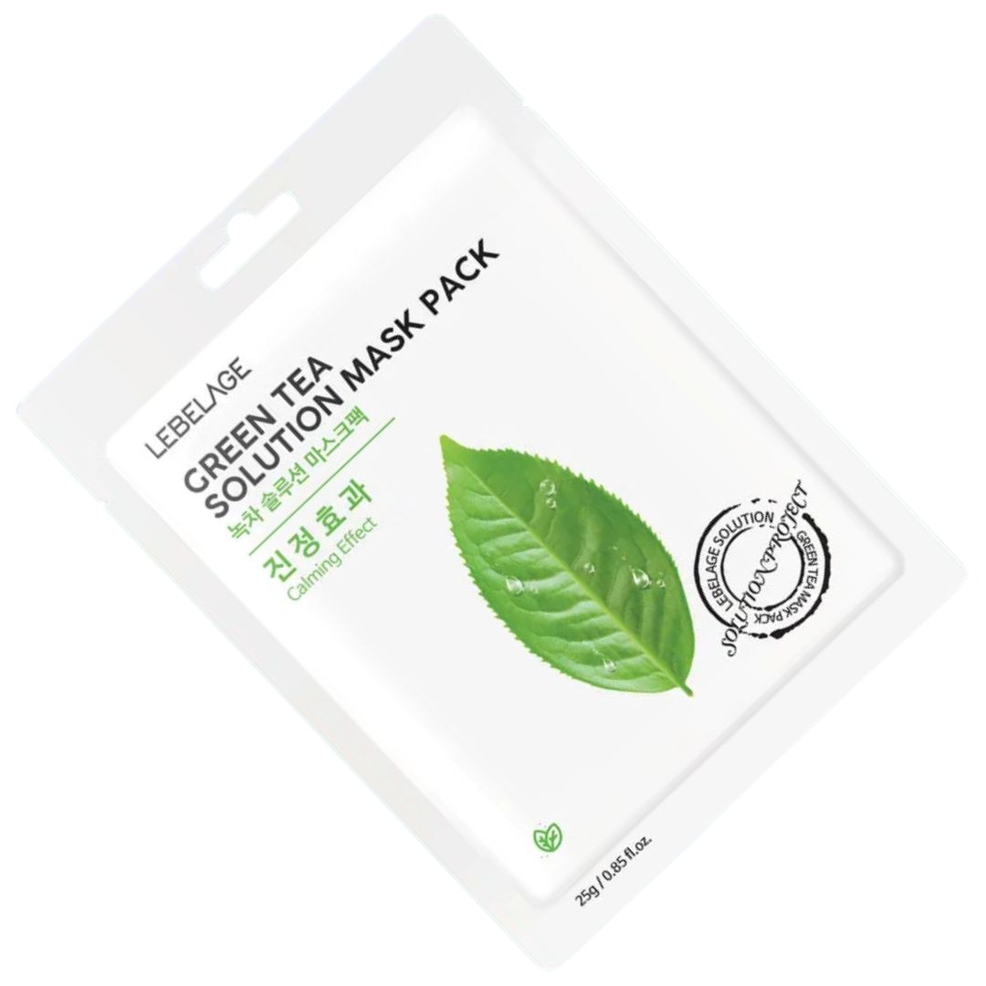 Gyulladáscsökkentő koreai szalvéta maszk Green Tea, Green Tea Solution ...