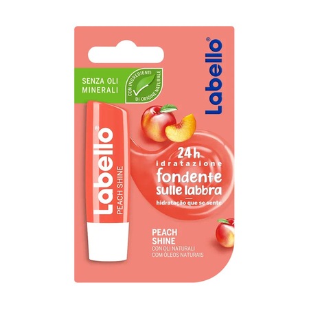Balsam de Buze Labello Peach Shine, 4.8g / 5.5 ml - eMAG.ro