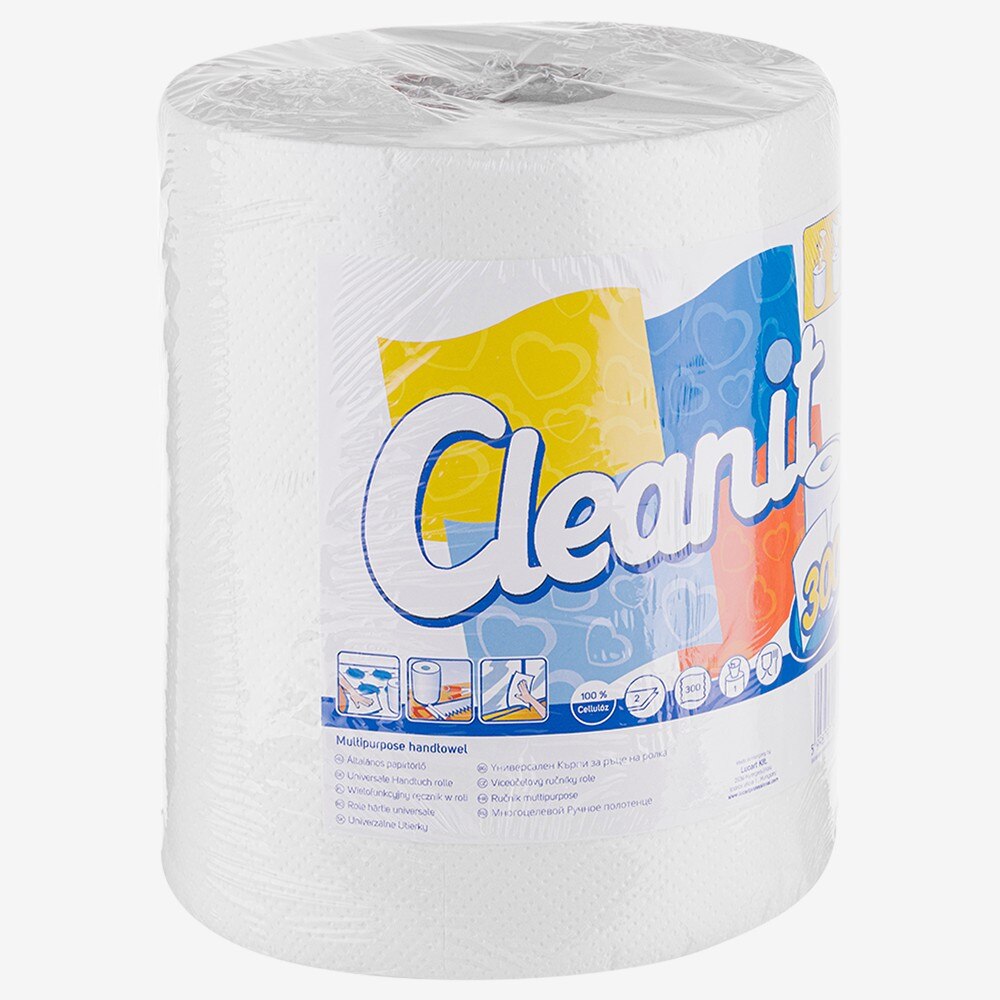 Prosoape hartie albe 2 straturi 300 foi Lucart - eMAG.ro