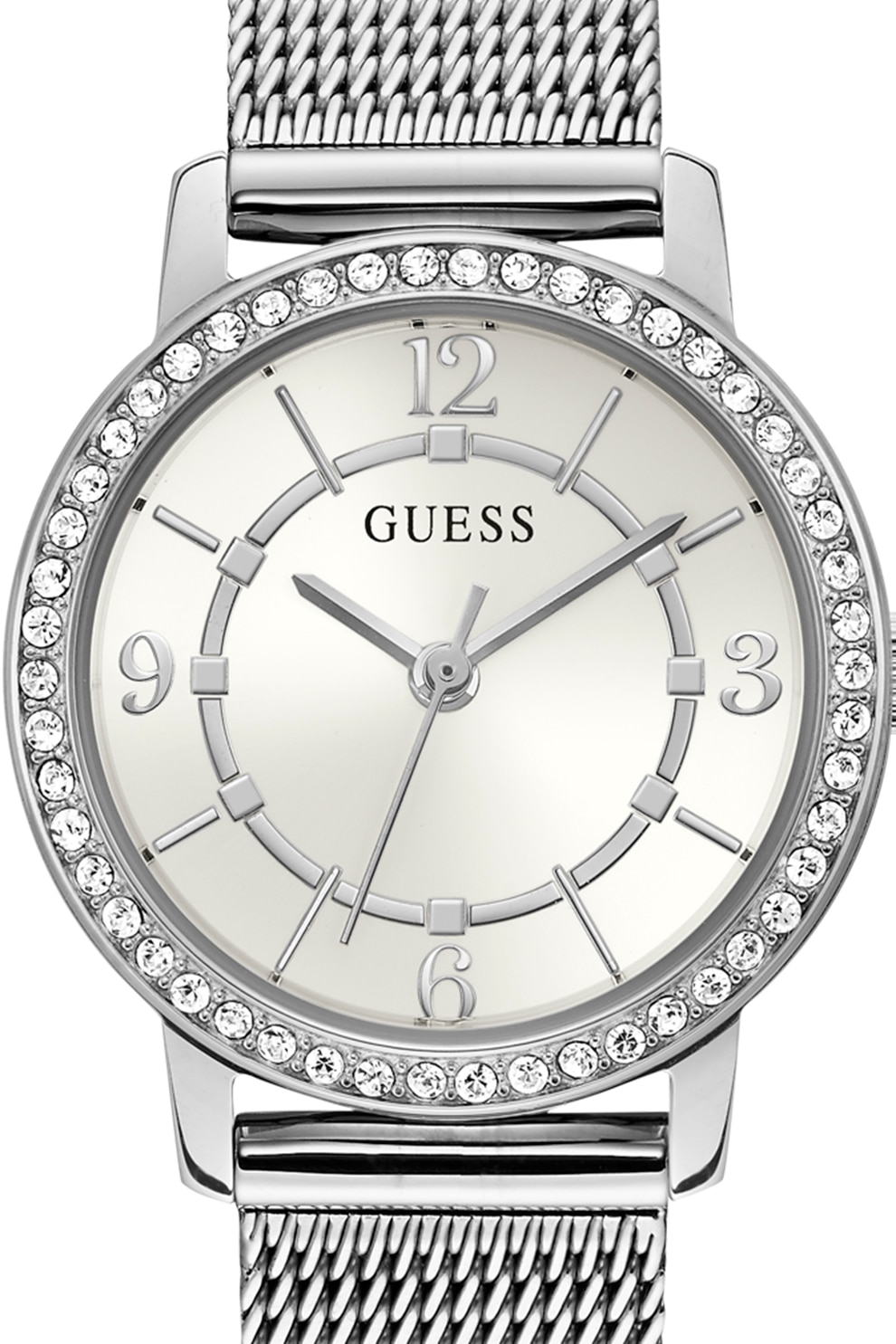 Guess, Ceas quartz de otel inoxidabil, Argintiu - eMAG.ro