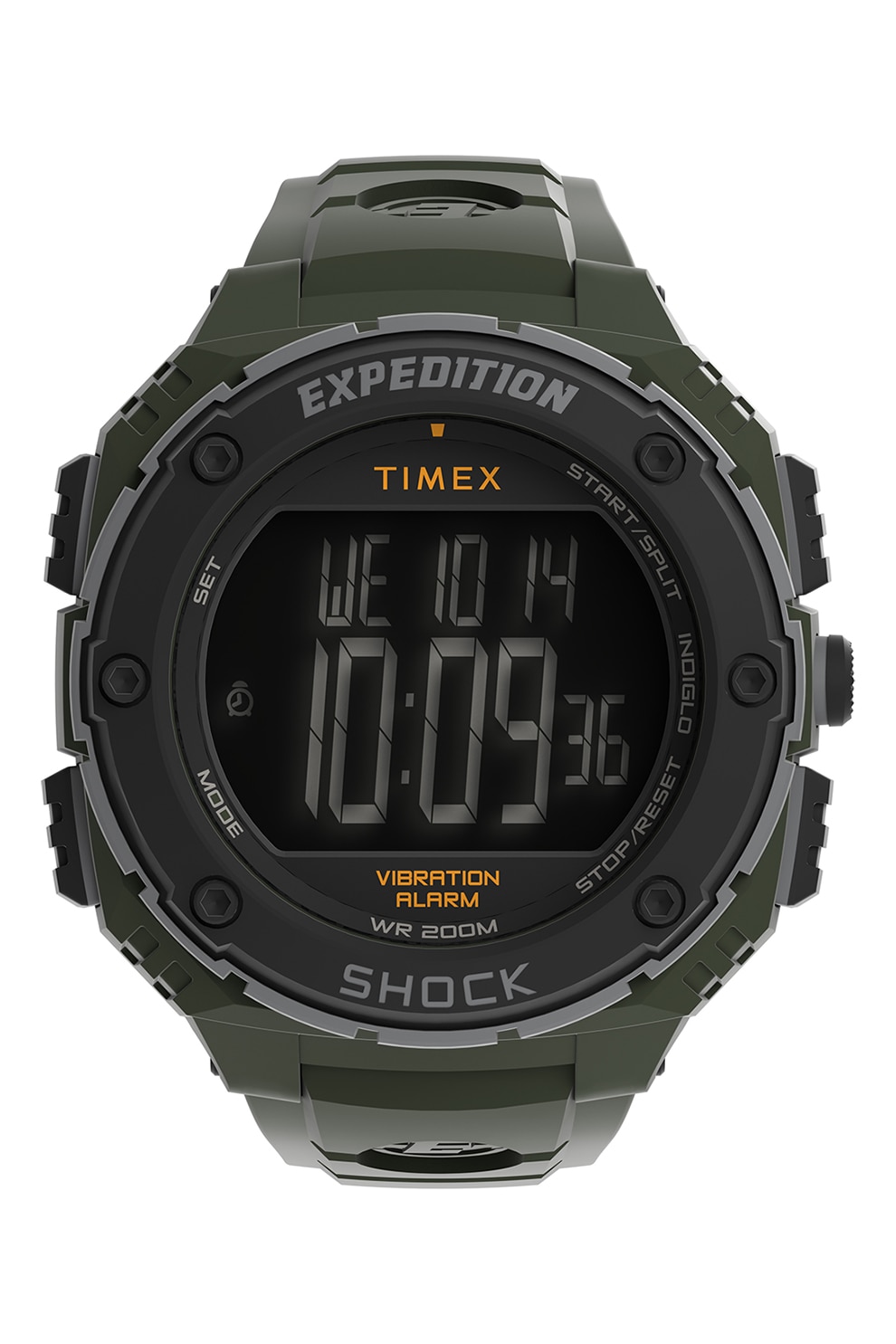 Timex, Дигитален часовник 50 MM Expedition, Тъмнозелен - eMAG.bg