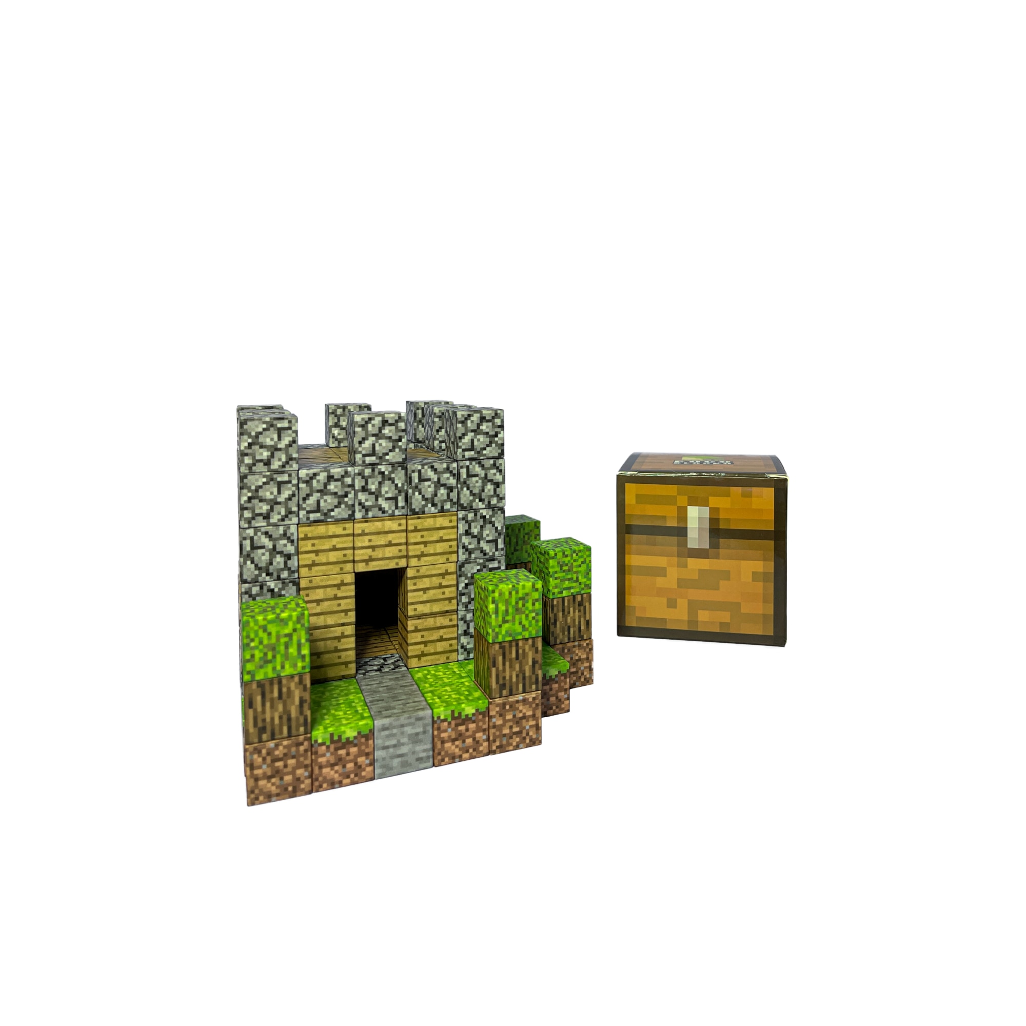 Магнитни блокове (128 блока), Minecraft - Къща с градина - eMAG.bg