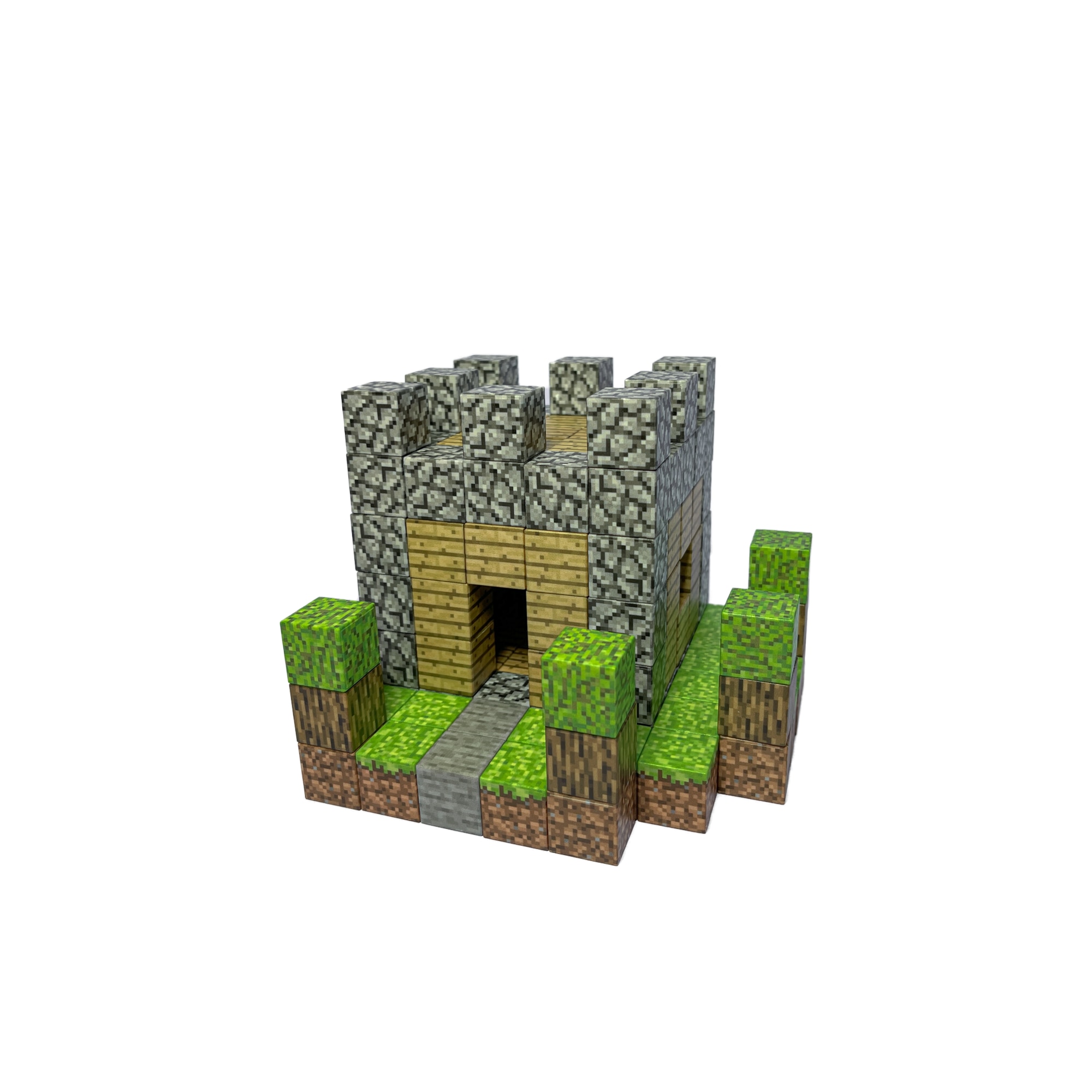 Магнитни блокове (128 блока), Minecraft - Къща с градина - eMAG.bg