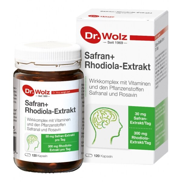 Safran-Rhodiola-Extract, Dr. Wolz, 120 capsule - eMAG.ro