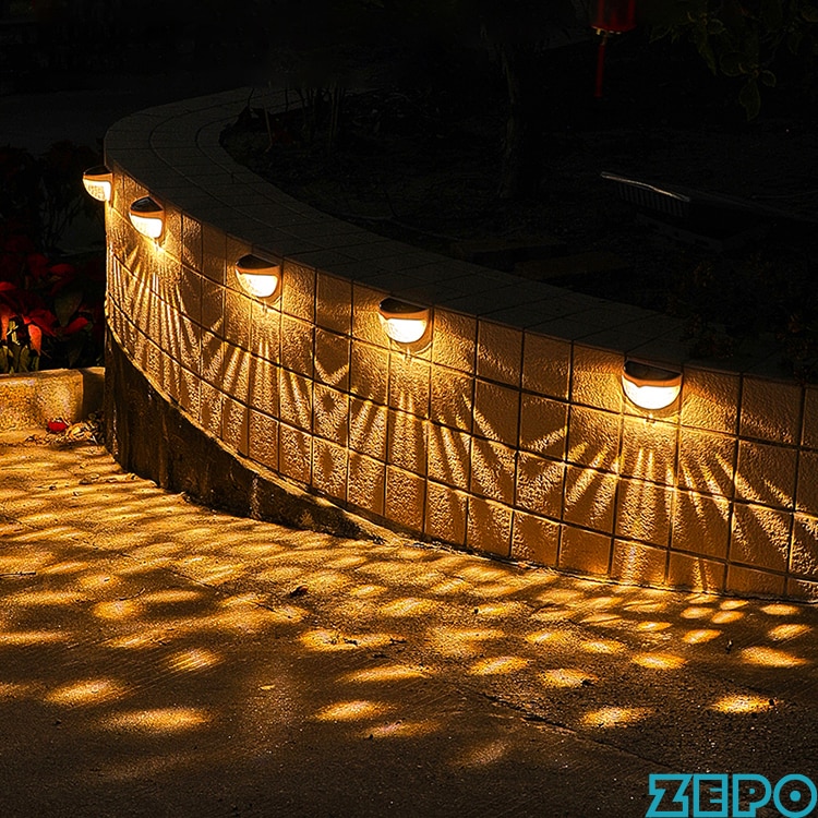 Set 2 Lampa solara LED pentru exterior, curte, gradina, Rezistenta la ...