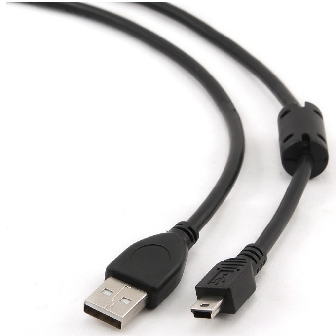 Cablu alimentare si date Gembird, USB 2.0 (T) la Mini-USB 2.0 (T), 1.8m ...