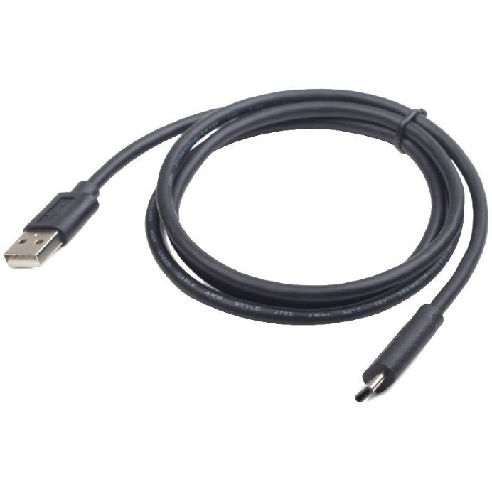 Кабел за захранване и данни на Gembird Usb 2 0 T към Usb 2 0 Type C T 1 8 м черен Ccp