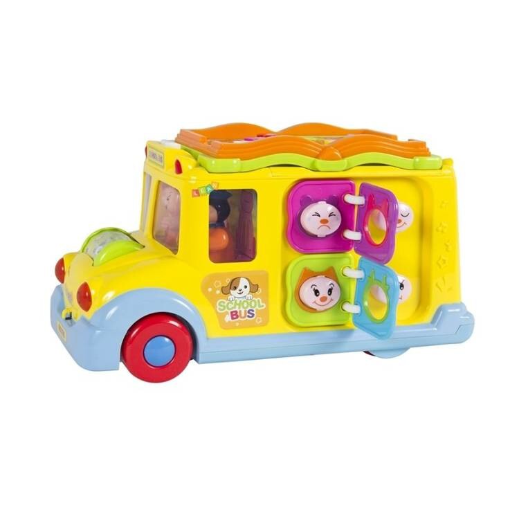 Autobuz interactiv, Leantoys, Galben - eMAG.ro