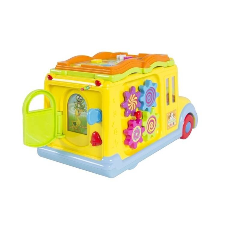 Autobuz interactiv, Leantoys, Galben - eMAG.ro