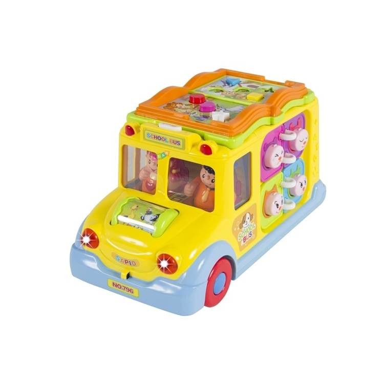 Autobuz interactiv, Leantoys, Galben - eMAG.ro