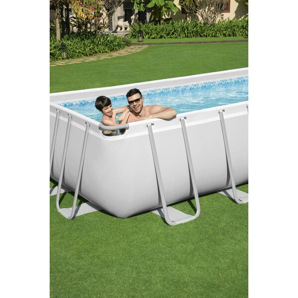 Piscina gradina, Bestway, PVC, 30045 l, 732 x 366 x 132 cm, Alb - eMAG.ro