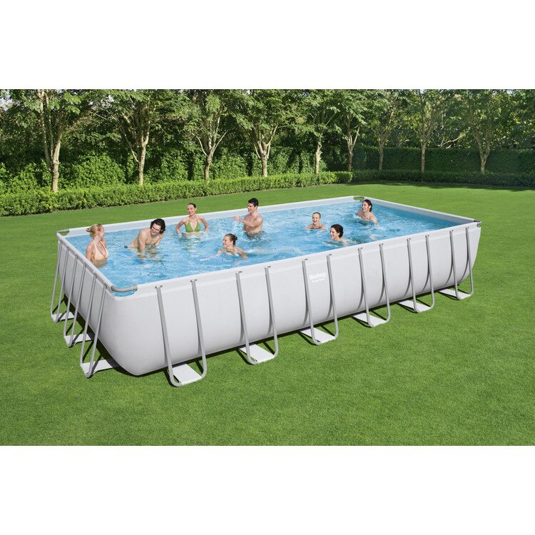 Piscina gradina, Bestway, PVC, 30045 l, 732 x 366 x 132 cm, Alb - eMAG.ro