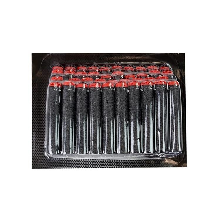 Pistol cu gloante de spuma, Import LEANToys, Raza de 80m, 59 cm, Varsta ...