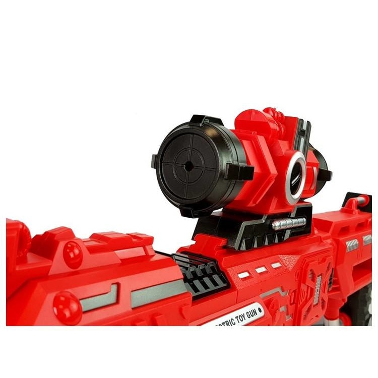 Pistol cu gloante din spuma, Import LEANToys, Vizualizare laser, Raza ...