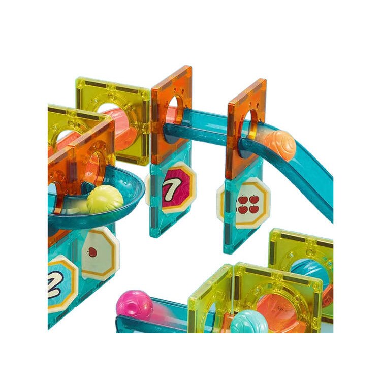 Set cuburi magnetice, LeanToys, 145 piese, +3ani, Multicolor - eMAG.ro