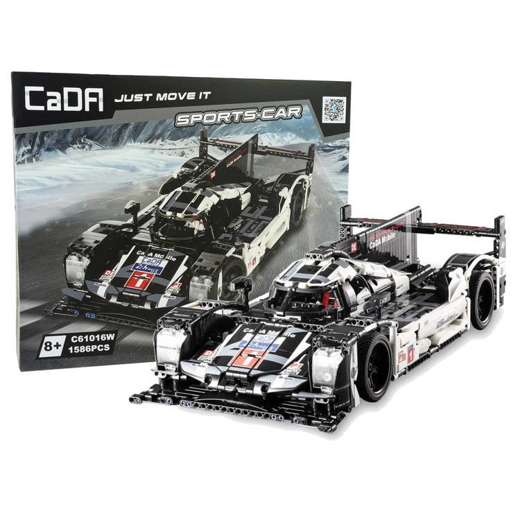 Set Constructii Masina de Curse, LeanToys, CADA, 1586 piese, +8ani ...