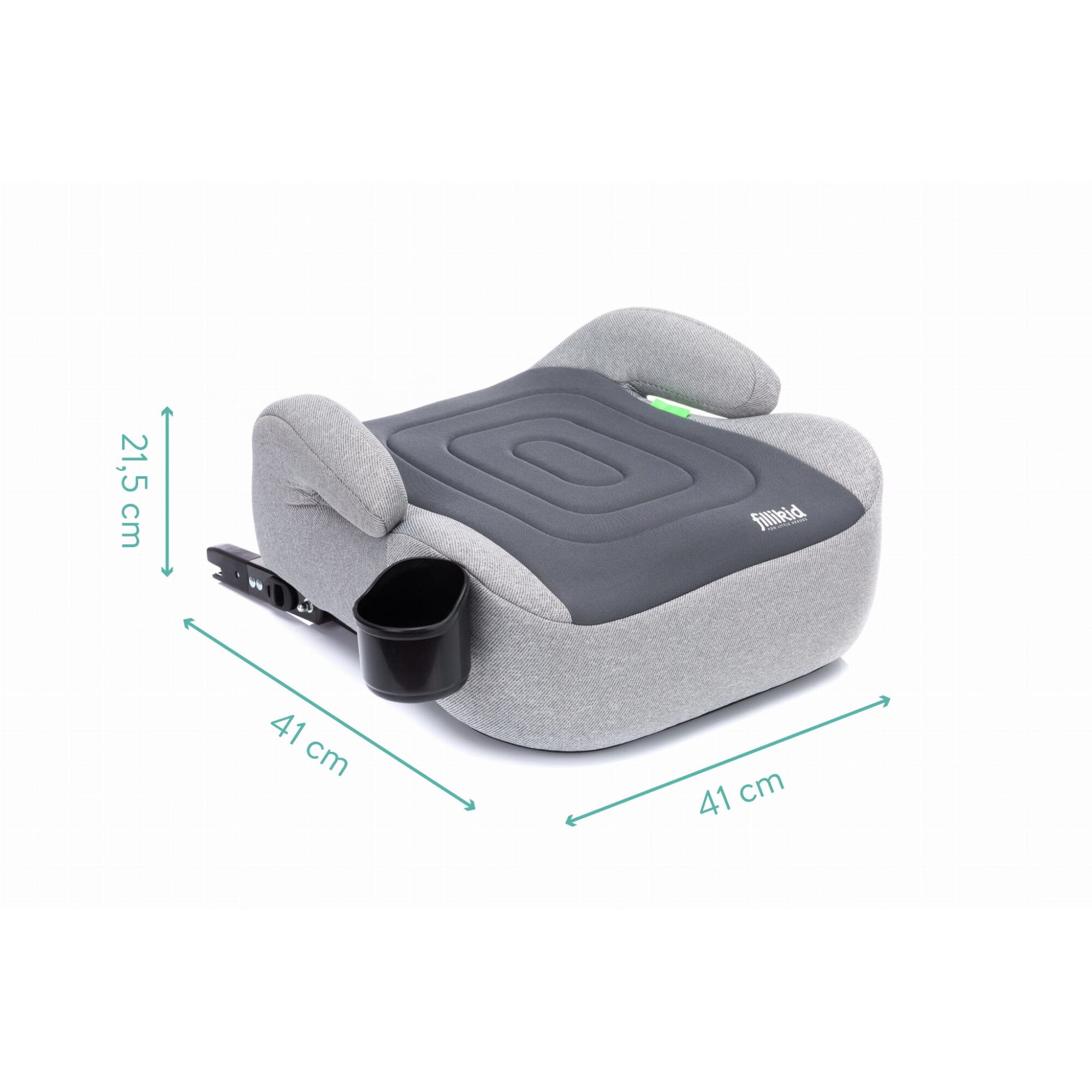 Inaltator auto Isofix, FilliKid, 41 x 43 x 22 cm, Gri, 2.4 kg - eMAG.ro