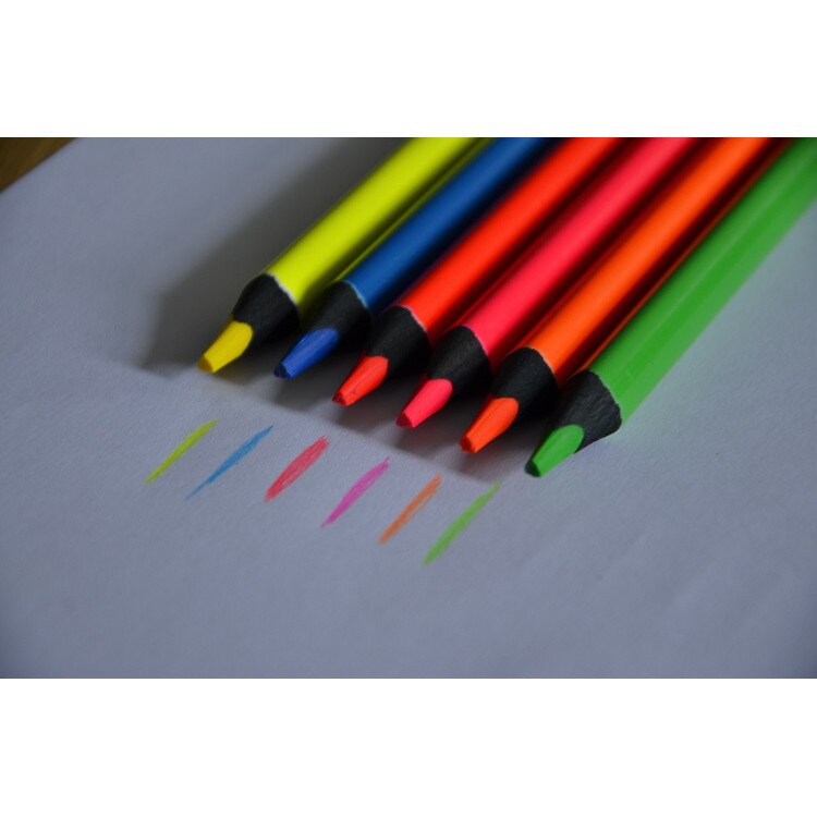 Creioane colorate Jumbo Fluo, Apli Kids, 17.5cm, 3+ ani, Multicolor ...