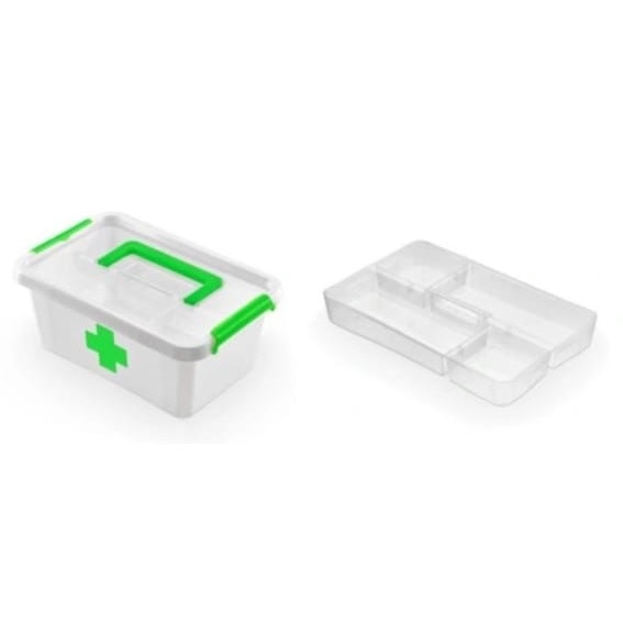 Set recipient medicamente + rezerva, Orplast, Plastic, 4.5 l, 20 x 20 x ...