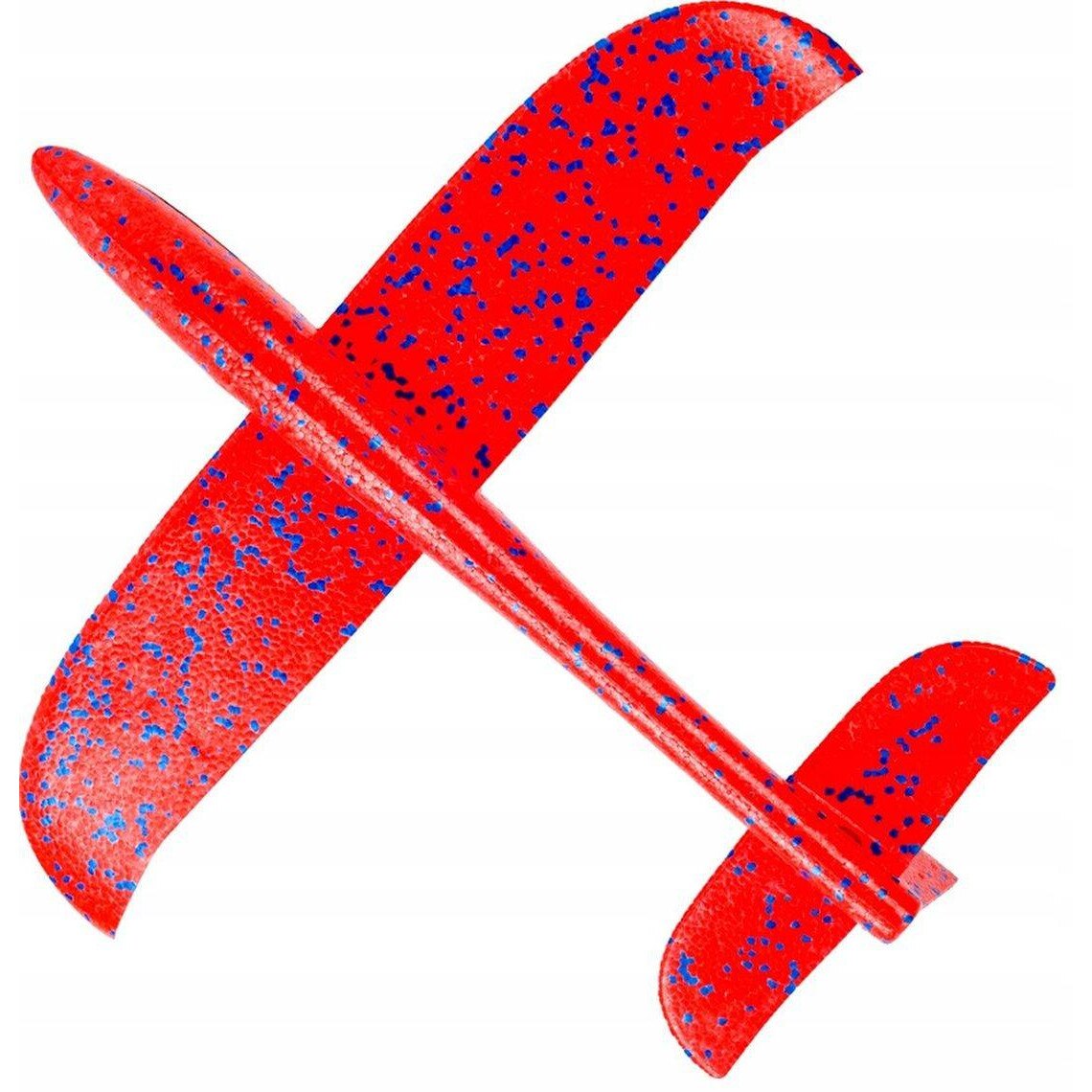 Avion planor cu iluminare LED, Madej, Poliester, 47 cm, 3+ ani, Rosu ...