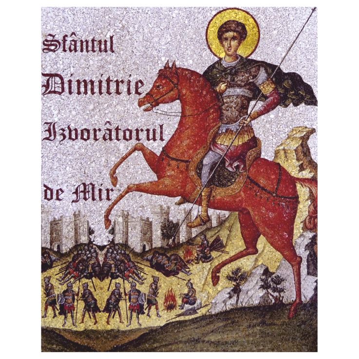 Icoana pe Coaja de Ou, Ecoart Movement, Sfantul Dimitrie-Izvoratorul de Mir-b, sfant ocrotitor ...